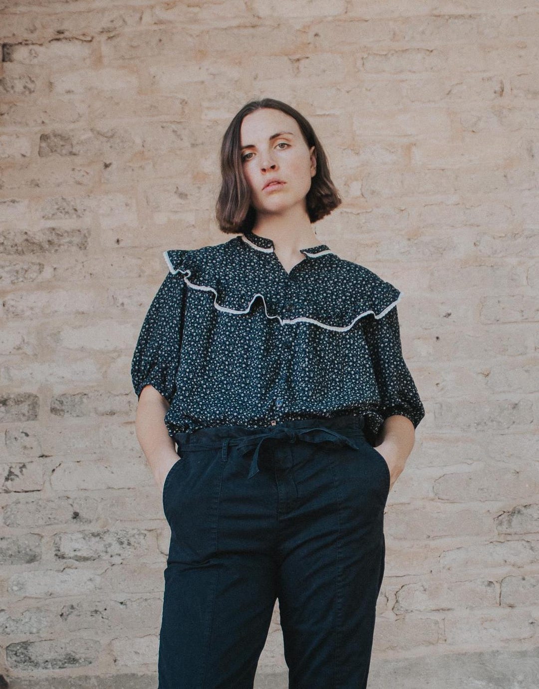 Raida Blouse PDF Sewing Pattern Circular Yoke & Billowy Bodice Digital Download - Etsy