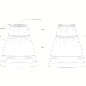 Zamora Skirt PDF Sewing Pattern | Size-inclusive 0 - 32 | Beginner ...