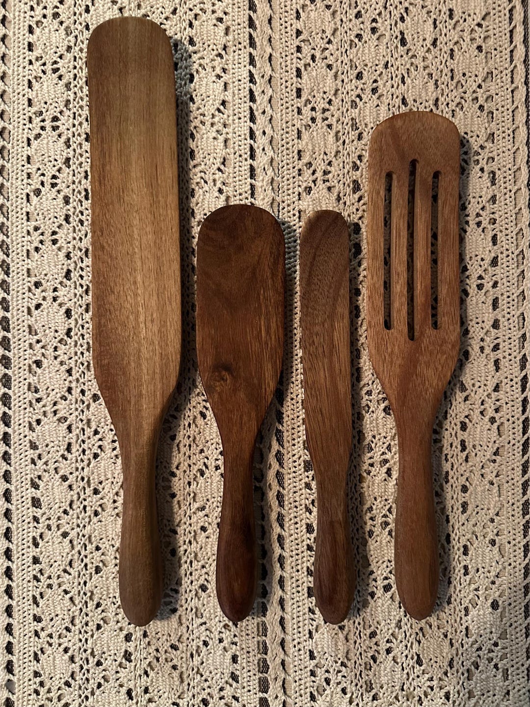 Spurtle: Acacia Spurtle and Set of 4 - Etsy