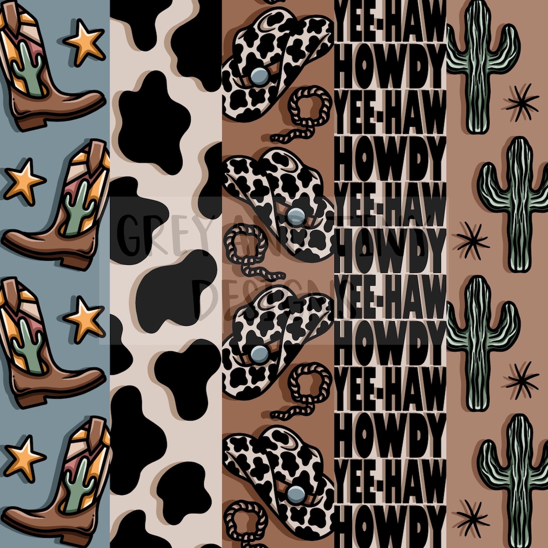 Western Stripes, Wild Wild West, Howdy, Yee Haw, Seamless Design ...