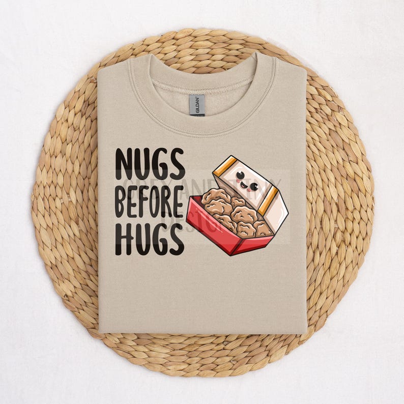 KAWAII NUGS Before HUGS, Chips, Nugs, Cute Food, Png, Cute, T-shirt ...