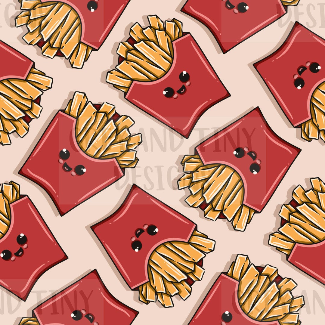 KAWAII CHIPS, Cute Food, Nugs and Chips, FRIES, Cute Party, Wrapping ...