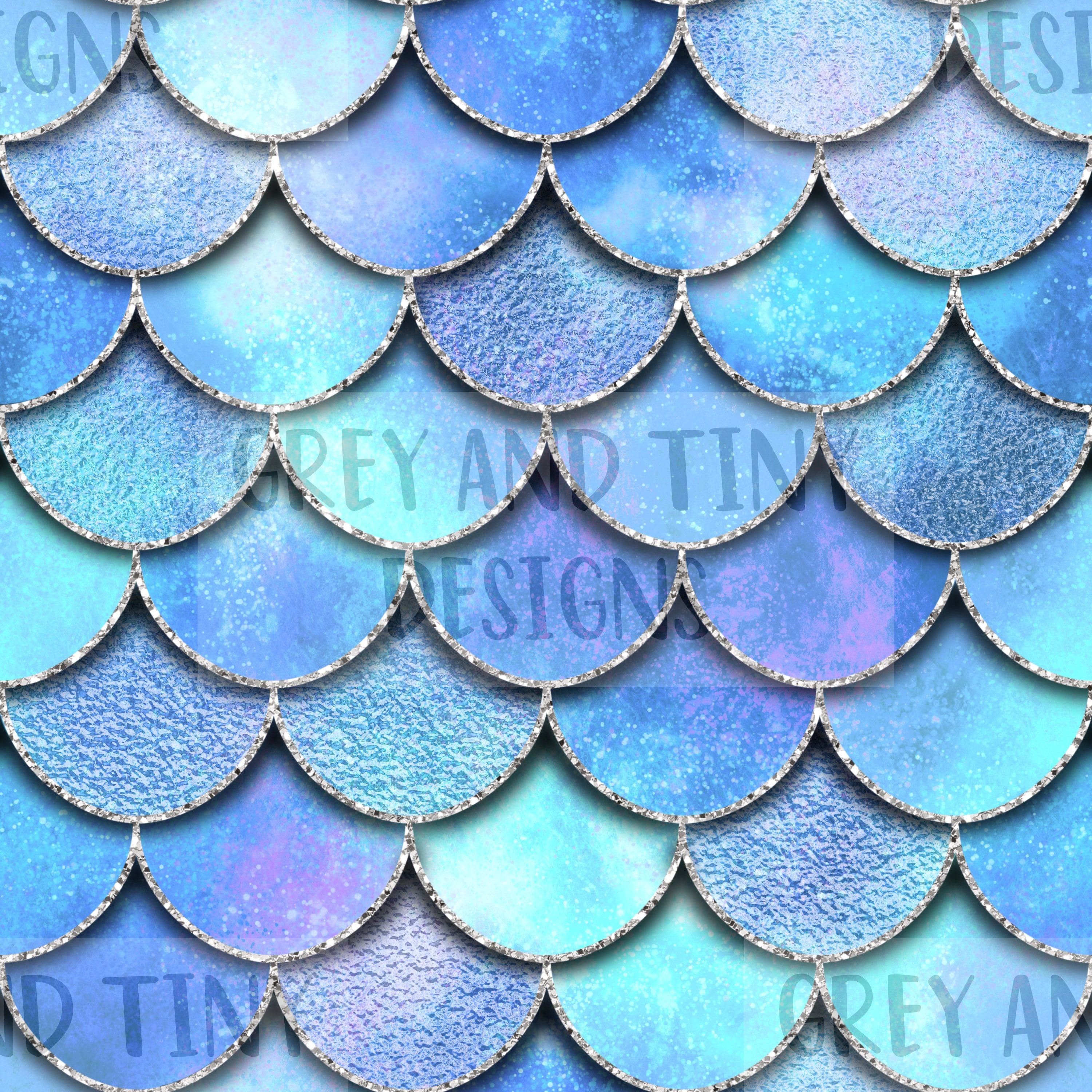 MERMAID SCALES, Realistic Mermaid Scale, Seamless Design, Digital ...