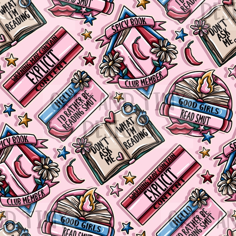 Spicy Book Wallpaper - Etsy