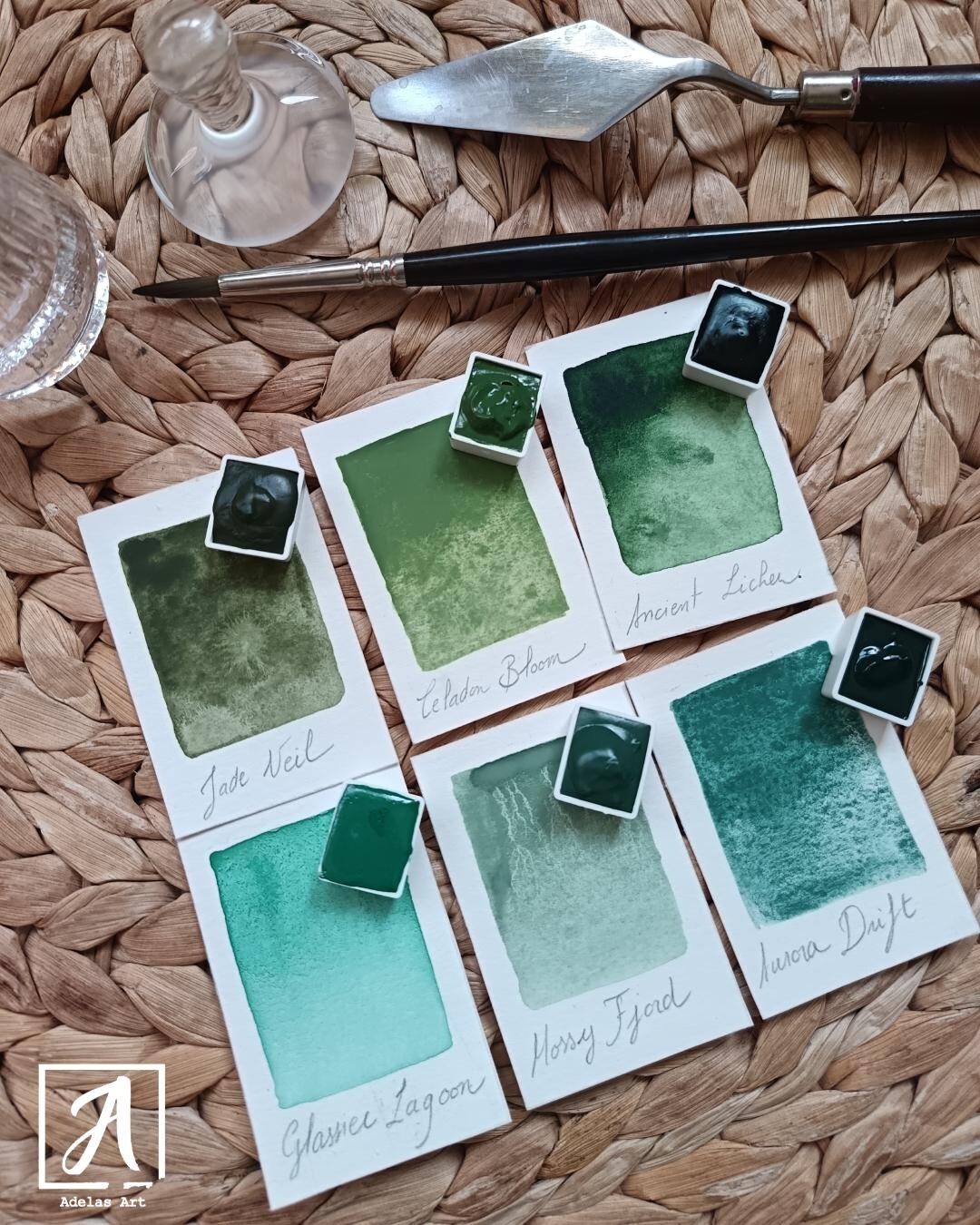 Shire Edition Watercolor Set: Handmade Irish Inspired Green Palette - Etsy