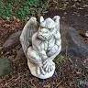 STANDING GARGOYLE STATUE Stone Ghotic Garden Ornament Highly - Etsy UK