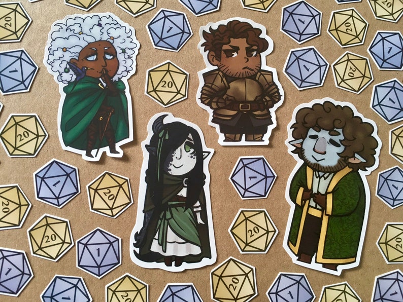 Original Critical Role Glossy Stickers campaign 2: the | Etsy