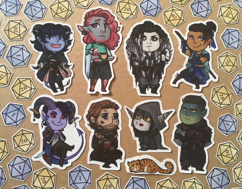 Original Critical Role Glossy Stickers campaign 2: the | Etsy