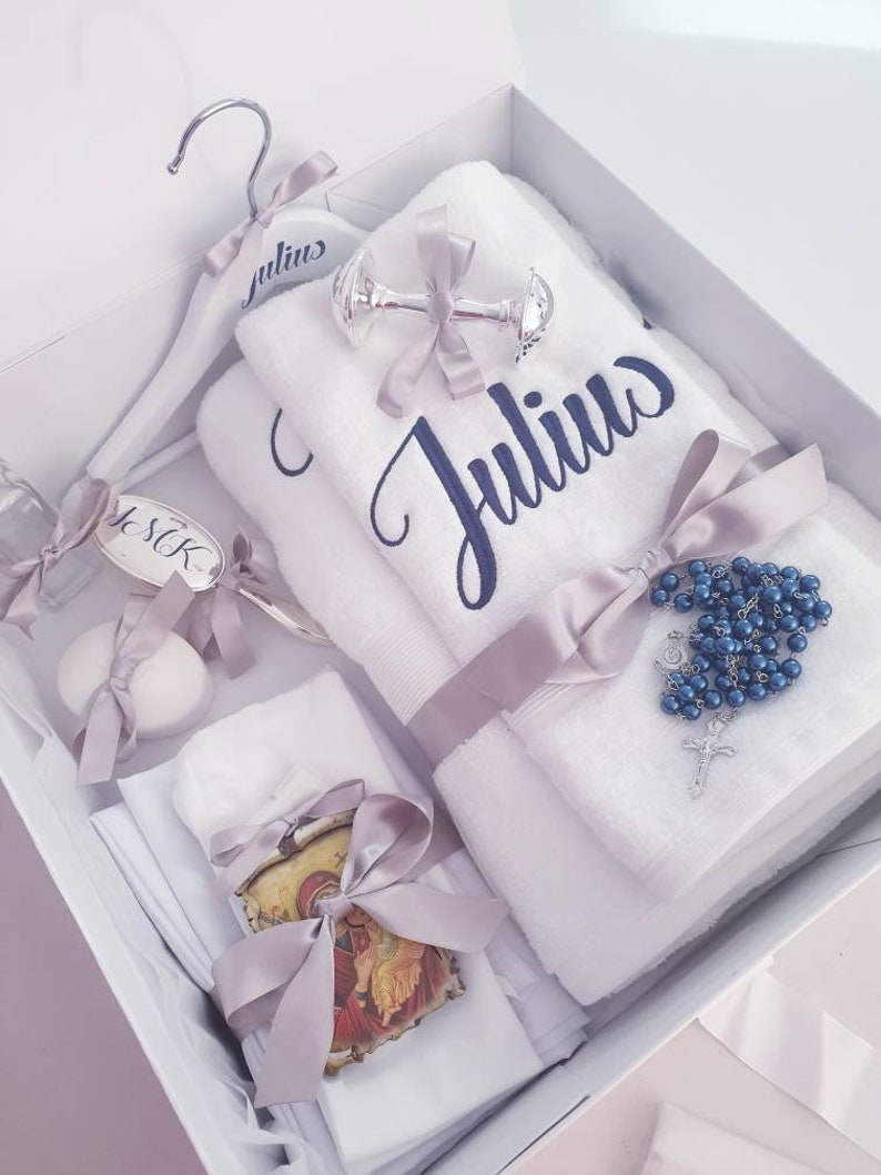 Orthodox Personalised Deluxe Baptism Package standard Box - Etsy