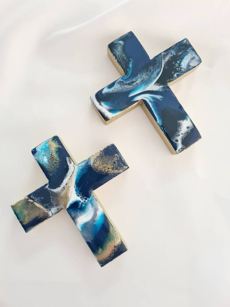 Catholic Resin Bonbomiere Cross - You Choose Your Colours - MIN 20 ...