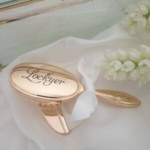 GOLD Brush & Comb Set (can Be Personalised) - Etsy