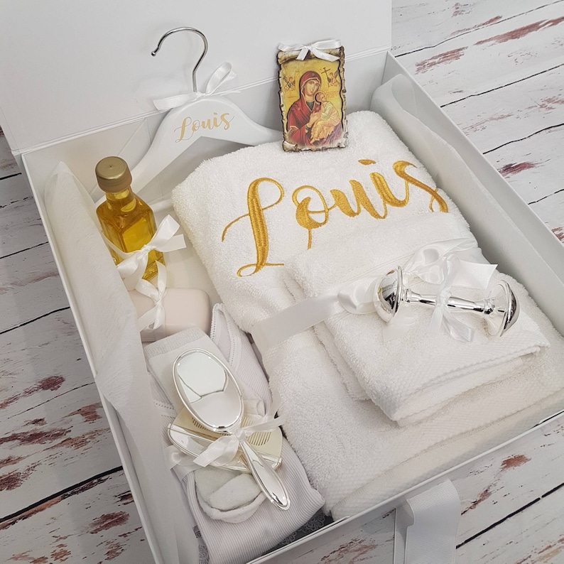 Orthodox Personalised Deluxe Baptism Package standard Box - Etsy