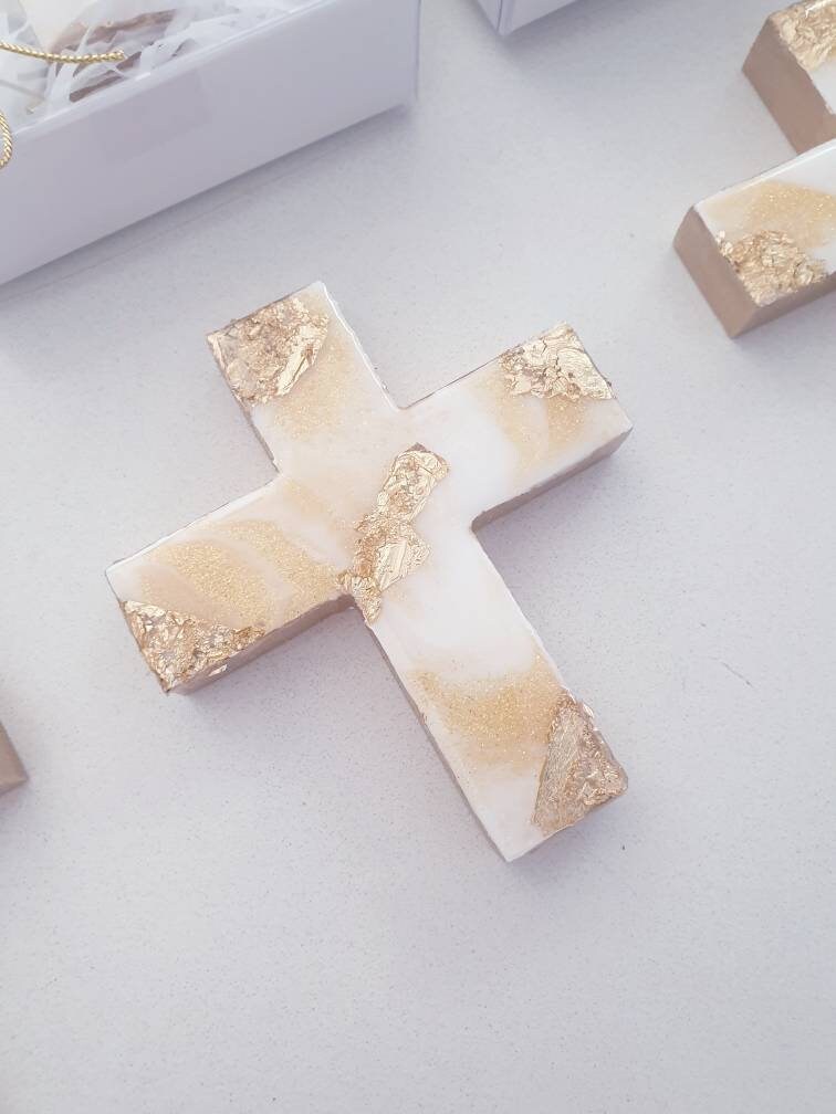 Catholic Resin Bonbomiere Cross - You Choose Your Colours - MIN 20 ...