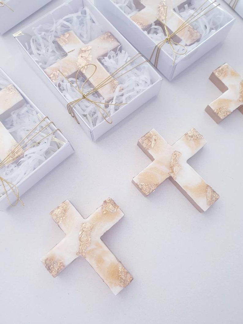 Catholic Resin Bonbomiere Cross - You Choose Your Colours - MIN 20 ...