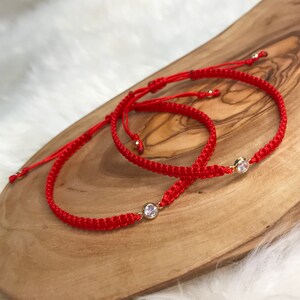 Matching Red String Bracelets, Pair of Red Bracelets, Mother Daughter ...