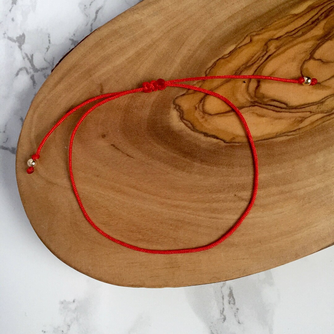 Red String Bracelet Red String of Fate Protection Bracelet - Etsy