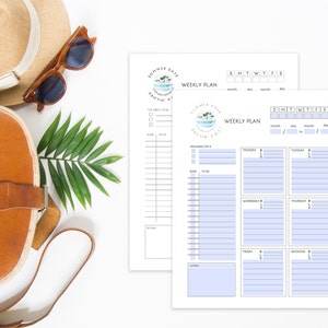 Editable Modern Weekly Planner | Printable Minimal Weekly Planning Page ...