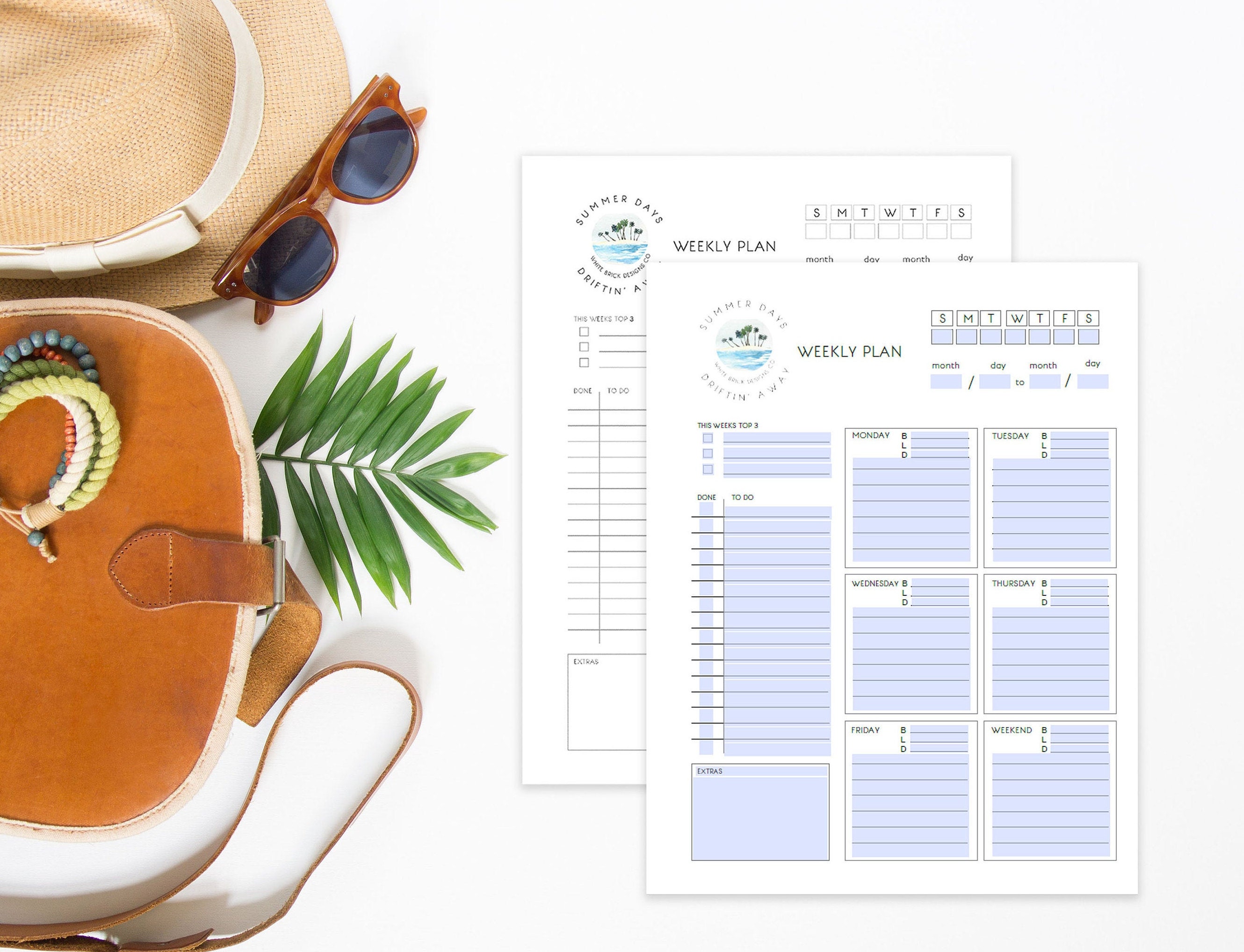 Editable Modern Weekly Planner | Printable Minimal Weekly Planning Page ...