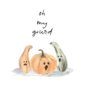 Fall Oh My Gourd Print/ Autumn Decor / Autumn Wall Art / Fall Pumpkin ...