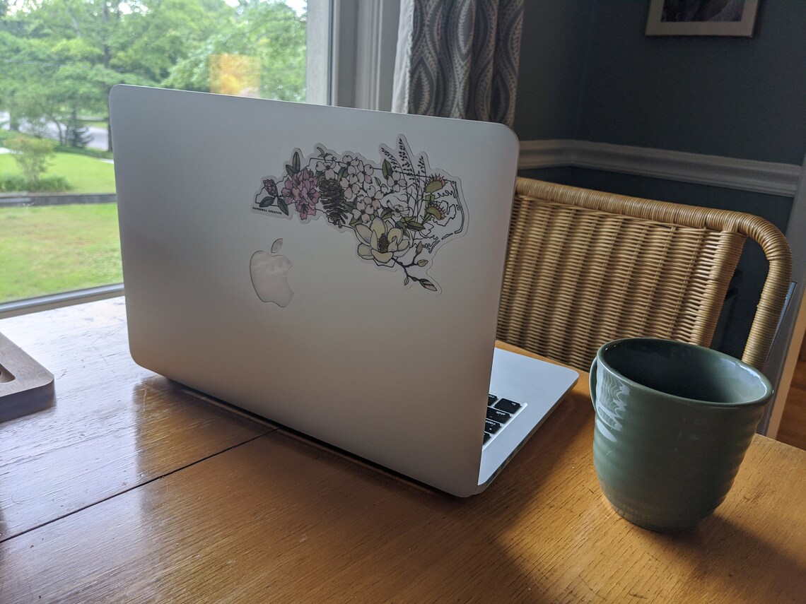 Native Plants of North Carolina vinyl sticker // North | Etsy