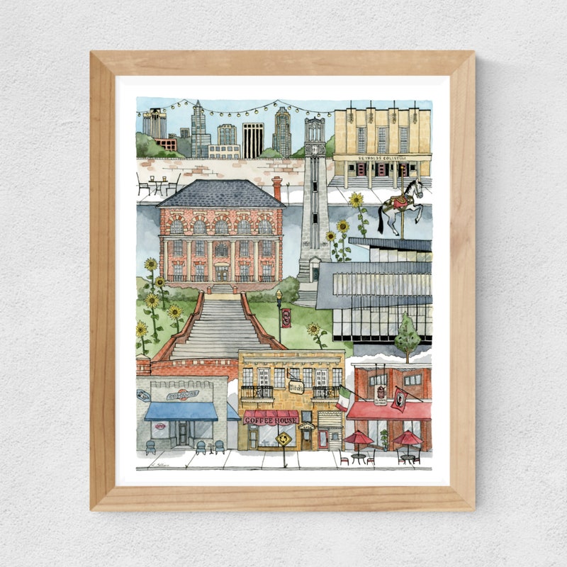Watercolor State - Etsy