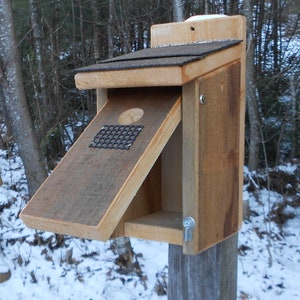 Rustic Wood Warbler House free Shipping - Etsy
