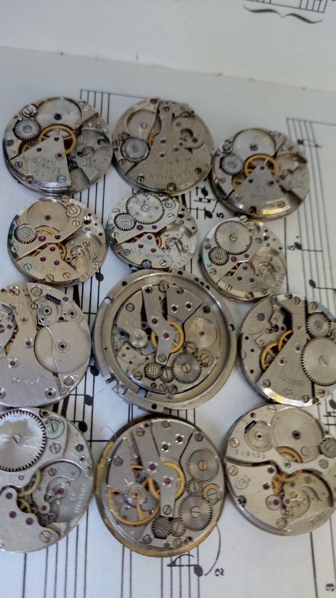 Steampunk Watchs Parts Movements Soviet Watch Mens Mechanisms 12pc - Etsy