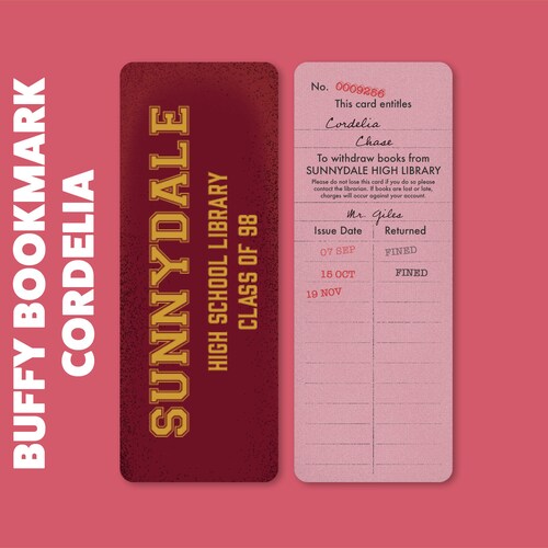 Sunnydale High School Postcard Buffy the Vampire Slayer - Etsy