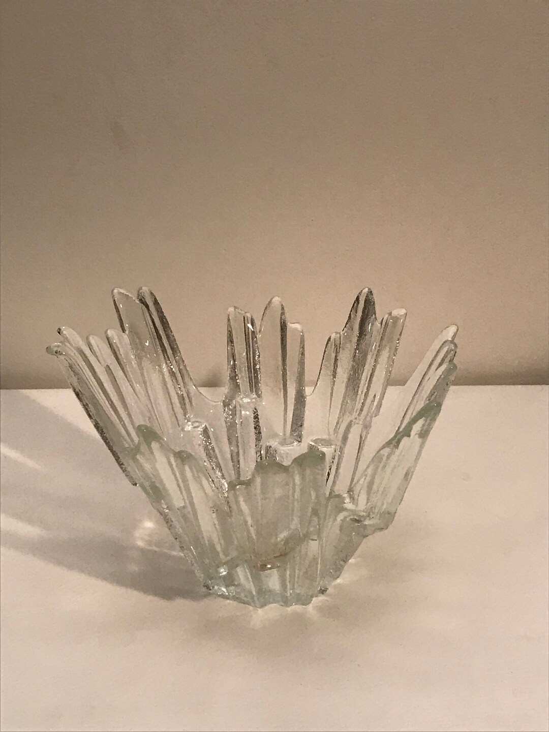Humppila Revontulet Ice Glass Bowl by Tauno Wirkkala, Finland 1960's - Etsy