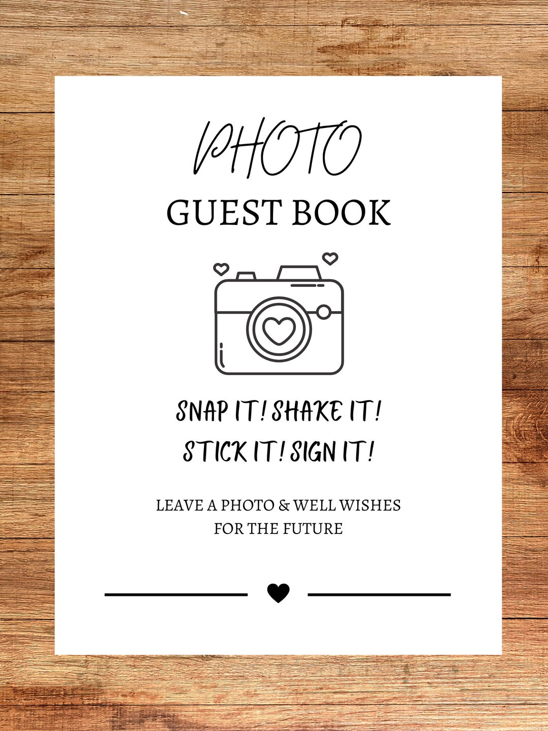 Digital Print Guest Book Sign! SVG PNG - Etsy