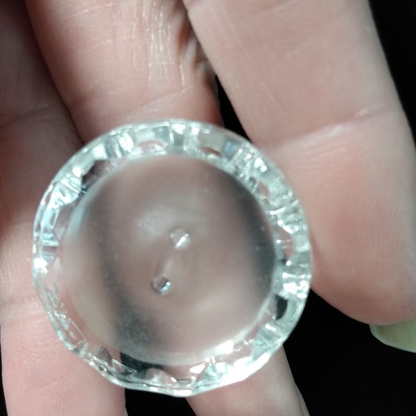 Clear Glass Buttons - Etsy