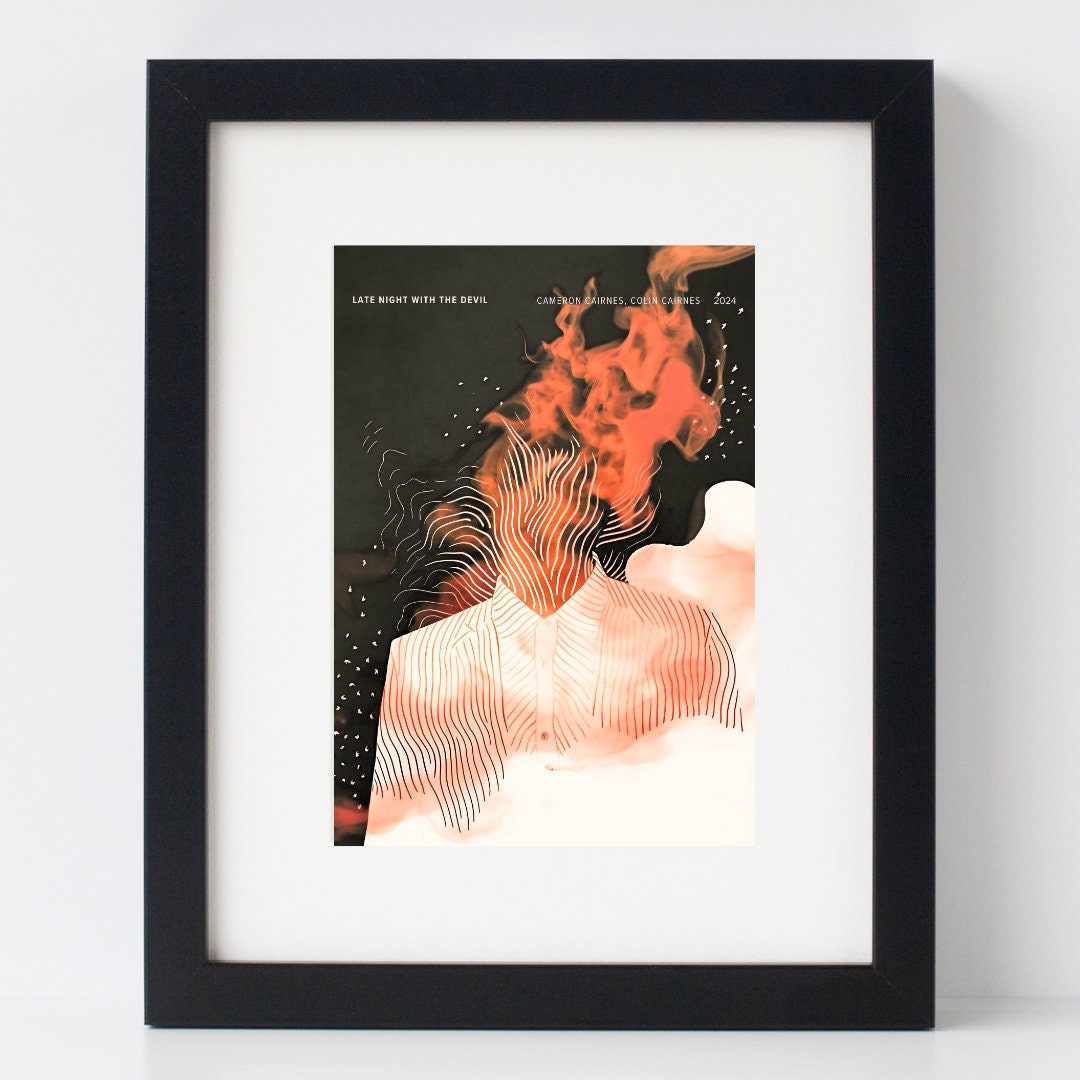 Late Night With the Devil Wall Art Late Night Devil Poster Late Night ...