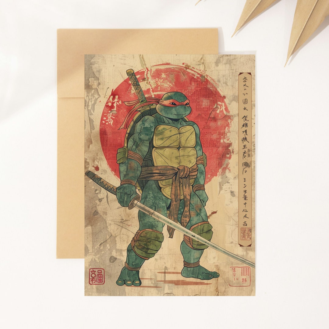 TMNT Digital Poster TMNT Figure Drawing Ninja Turtles Printable Wall ...