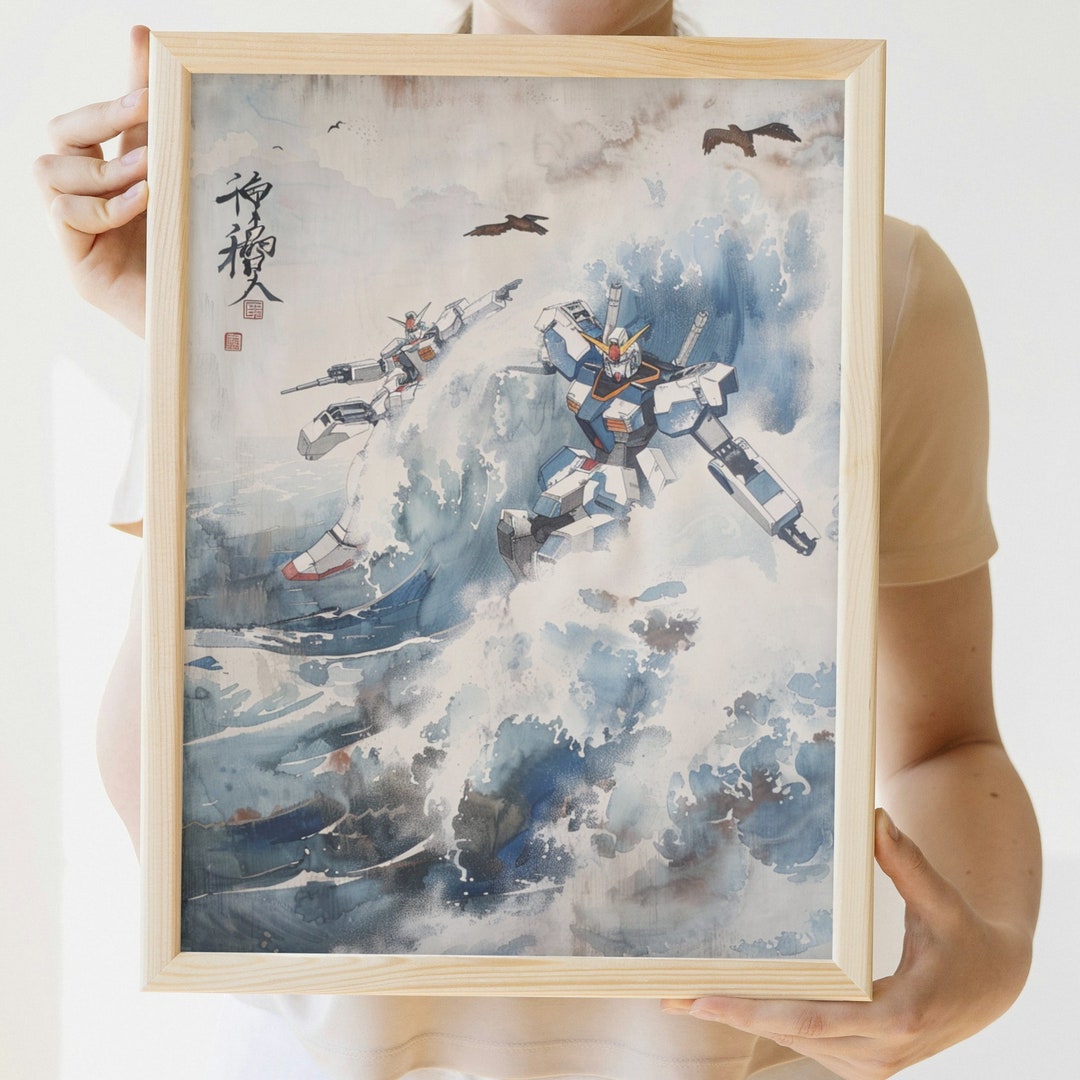 Gundam Poster / Japanese Manga / Printable Wall Art / Anime Poster ...