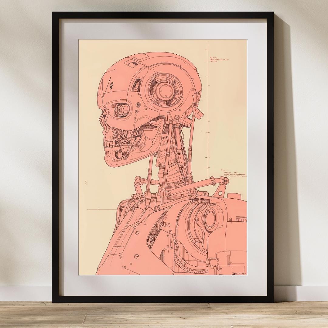 Minimalist Terminator Wall Art Printable Gift for Horror Movie Fans ...