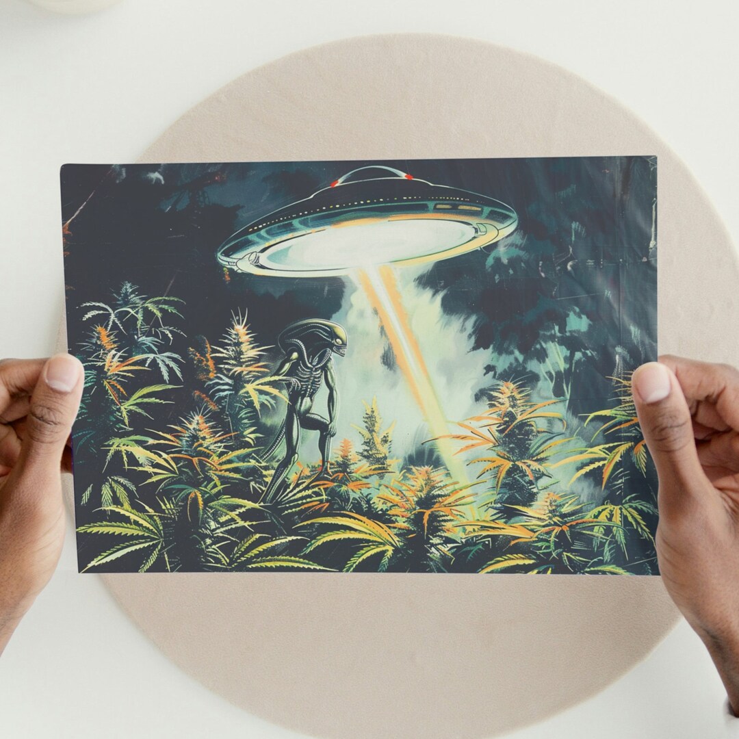 Alien OG Cannabis Strain Decor / Weed SVG / Printable Wall Art ...