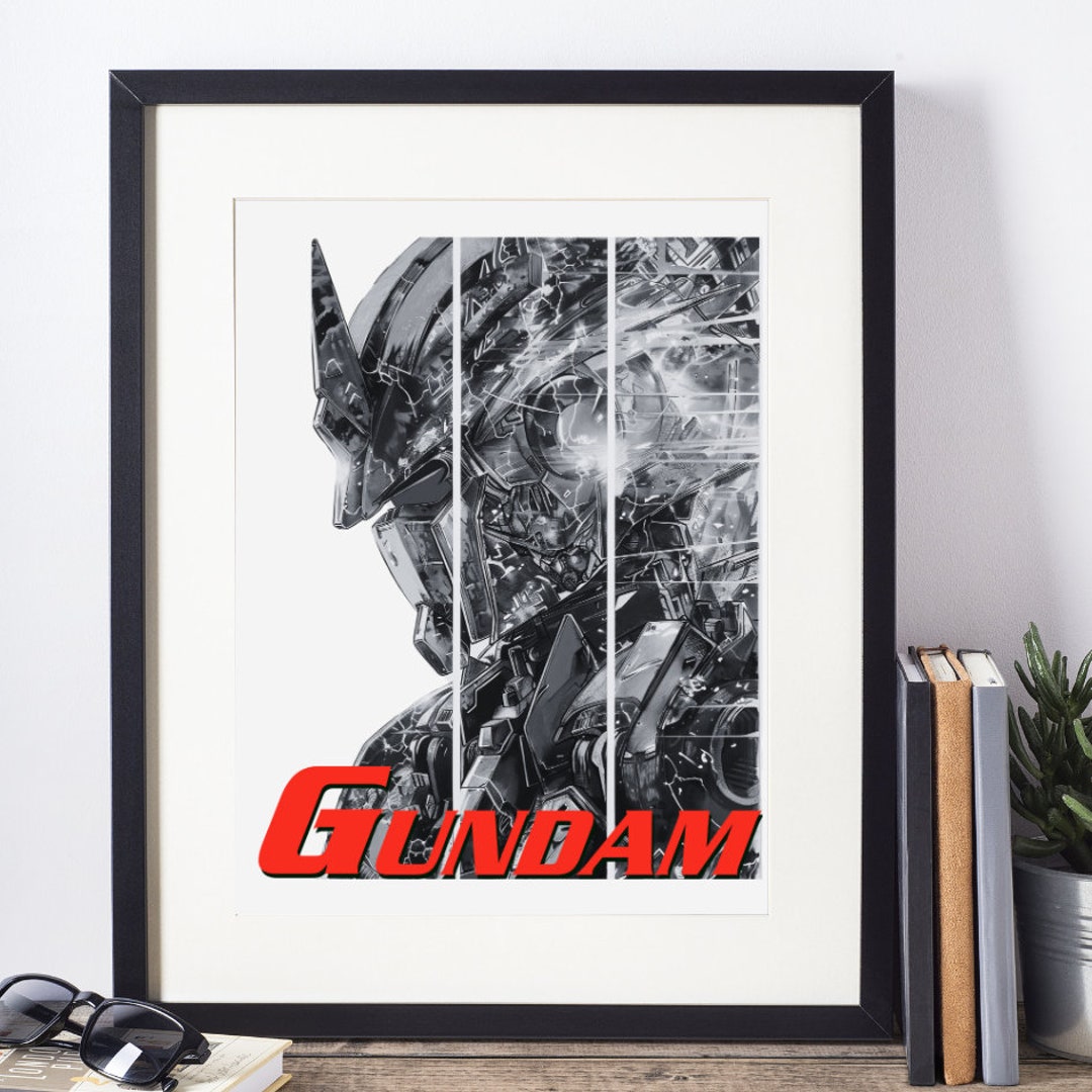 RX 78 Gundam Poster Wall Art Principality of Zeon Anime Art Print ...