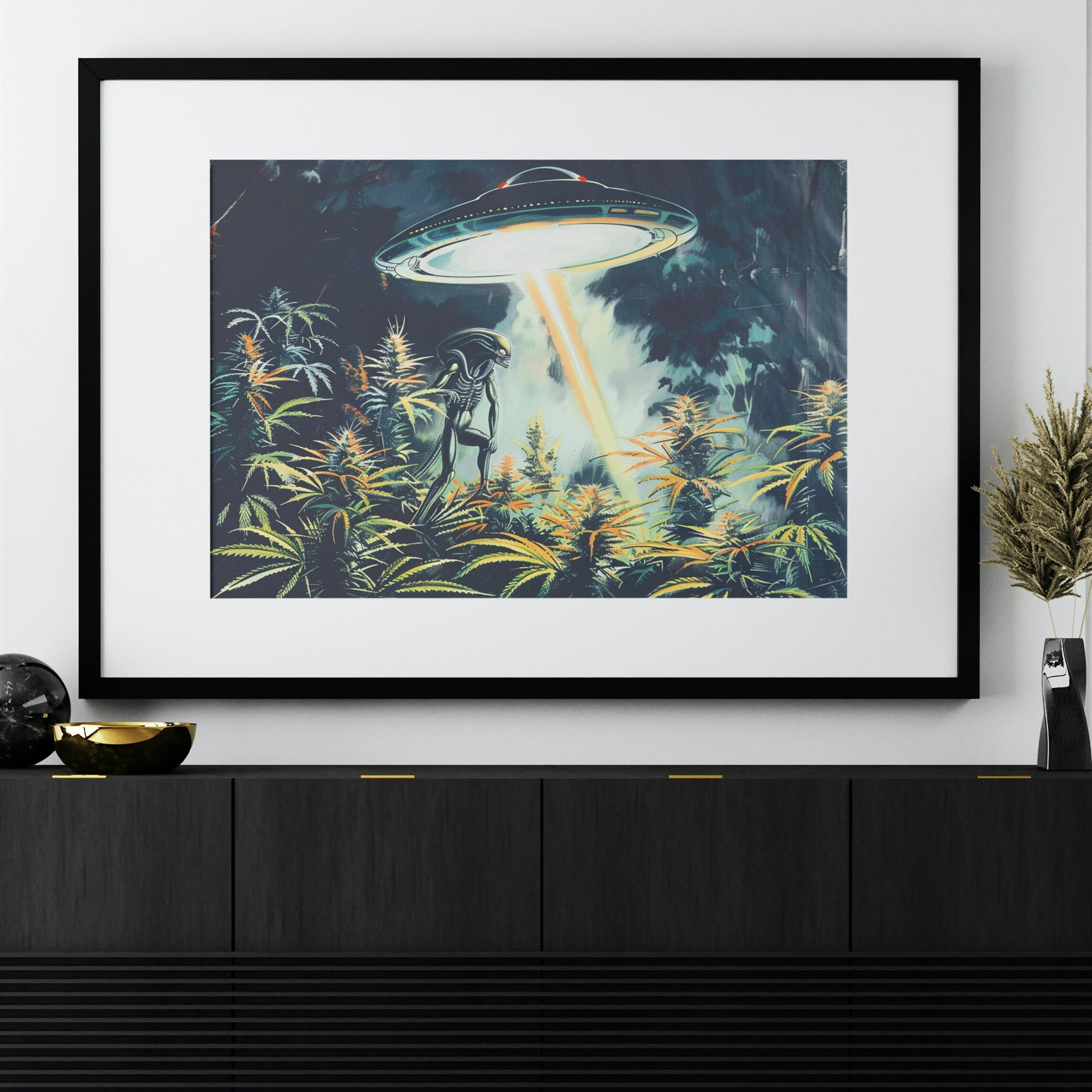 Alien OG Cannabis Strain Decor / Weed SVG / Printable Wall Art ...