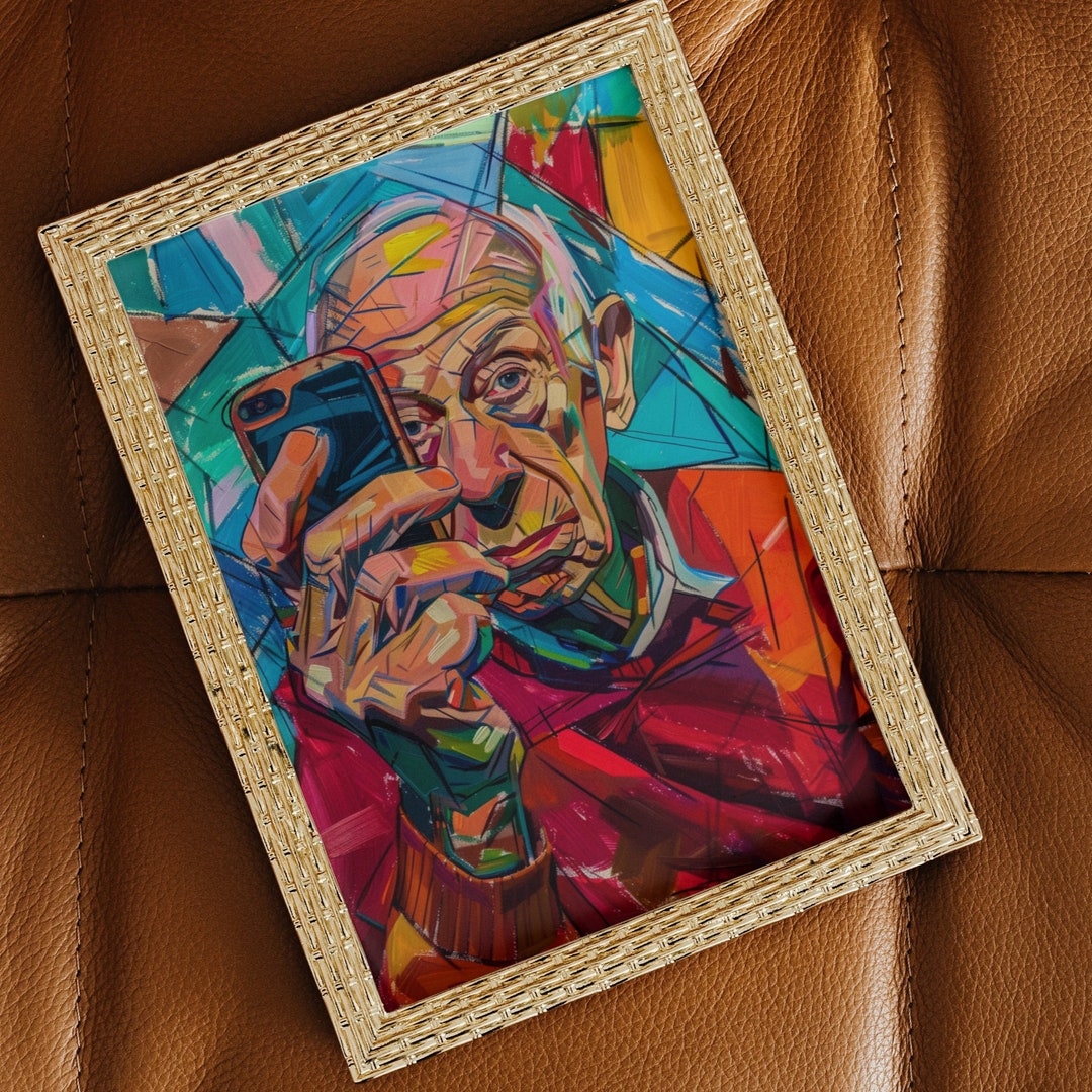Cubism Picasso Selfie Meme Art / Pablo Picasso Print / Printable Wall ...
