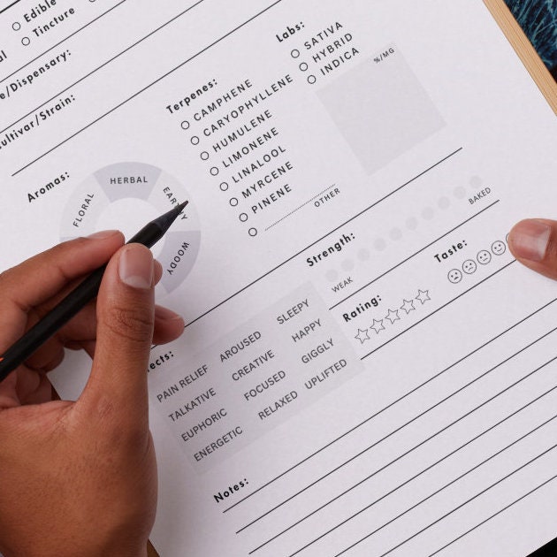 Cannabis Journal & Planner Printable 420 Strain Tracker Log Printable ...