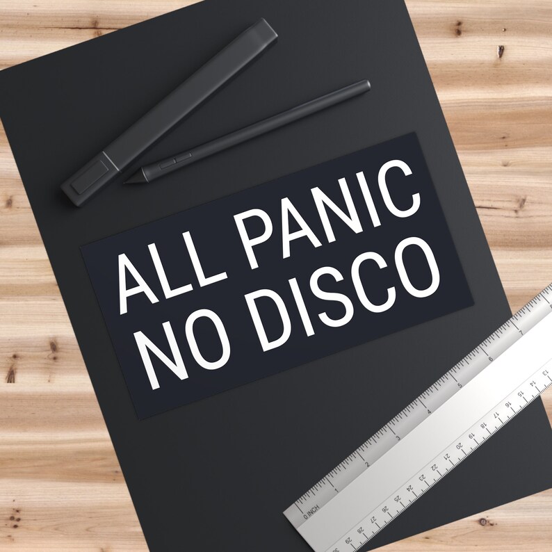 Gen Z Funny Motivational Stickers Cursed Panic at the Disco Decals All Panic No Disco Weird ...