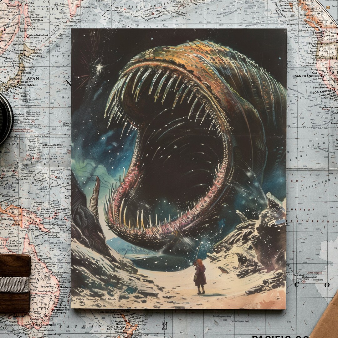 Sandworm Dune Wall Art Travel Poster, Dune Imperium Printable Wall Art ...