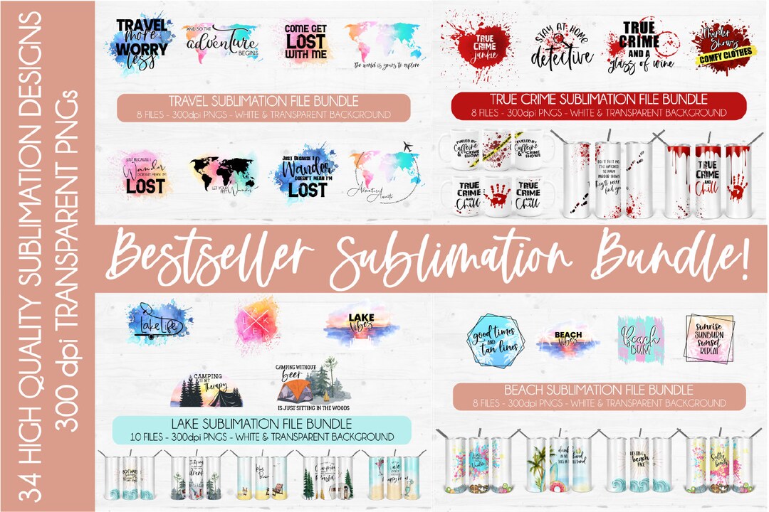 Bestseller Sublimation Bundle | Ultimate Sublimation PNG Bundle - Etsy