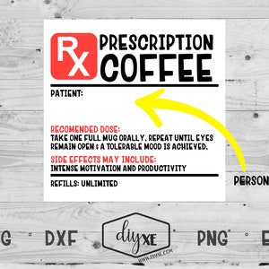 Prescription Label Bundle Svg-Dxf-Png-Eps | Etsy