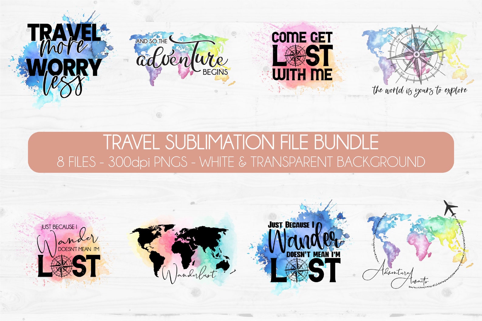 Travel Sublimation Bundle Adventure Sublimation Printable - Etsy Canada