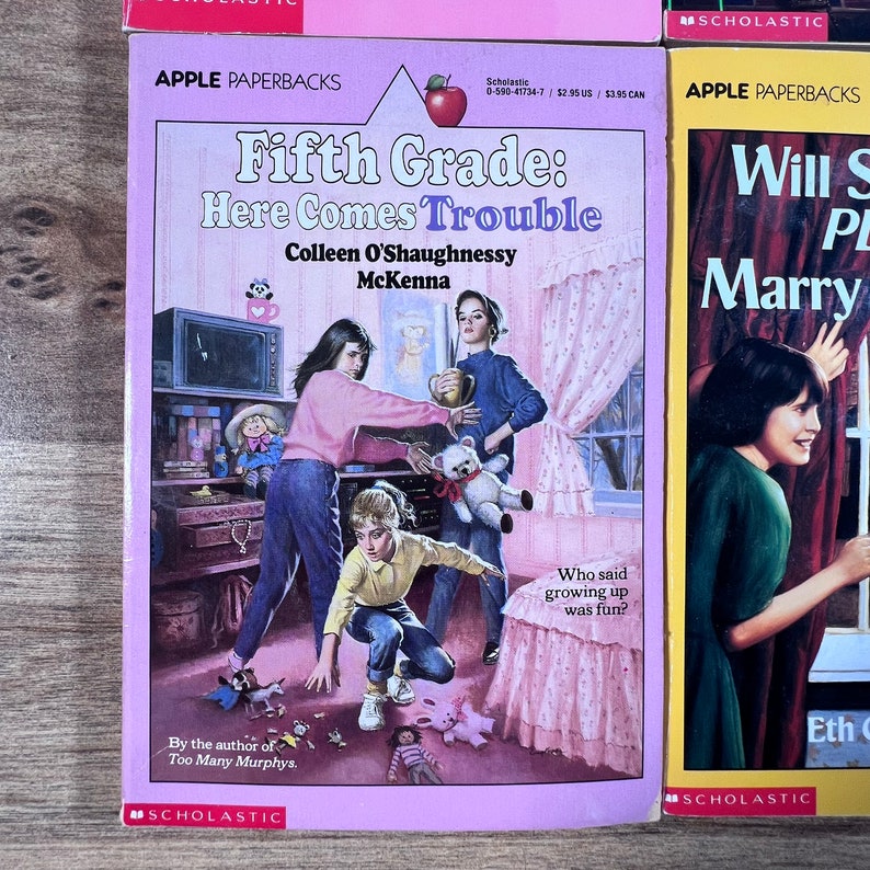 SCHOLASTIC Book Fair LOT of 6 Soft Cover Books (1989-1997) By: Apple ...