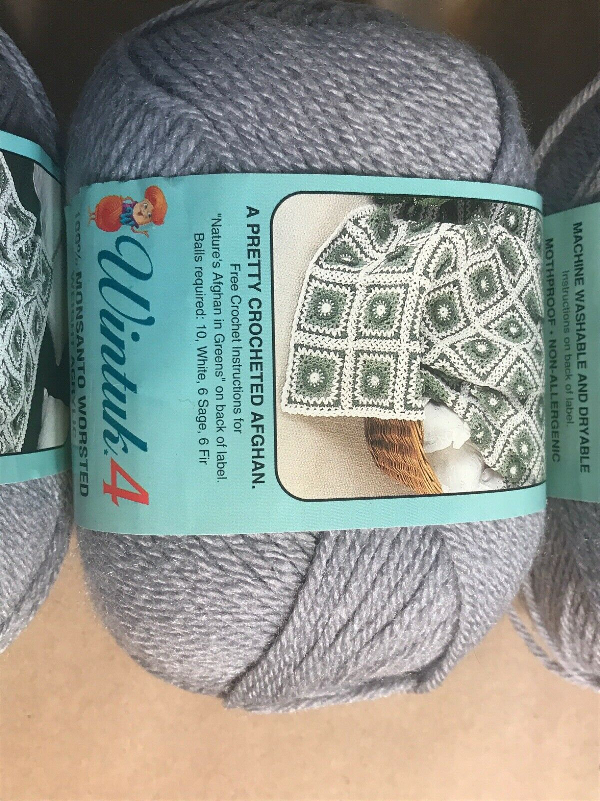 Vintage WINTUK 4 by Caron - GREY (0072) Lot of 3 Skeins 100% Acrylic - Etsy