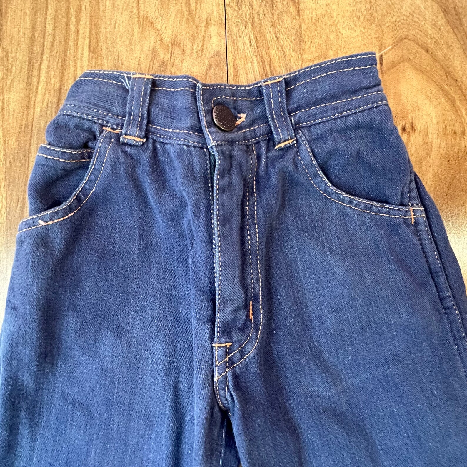 Vintage 1980s GARANIMALS Soft Blue Wash Gold Stitching - Etsy