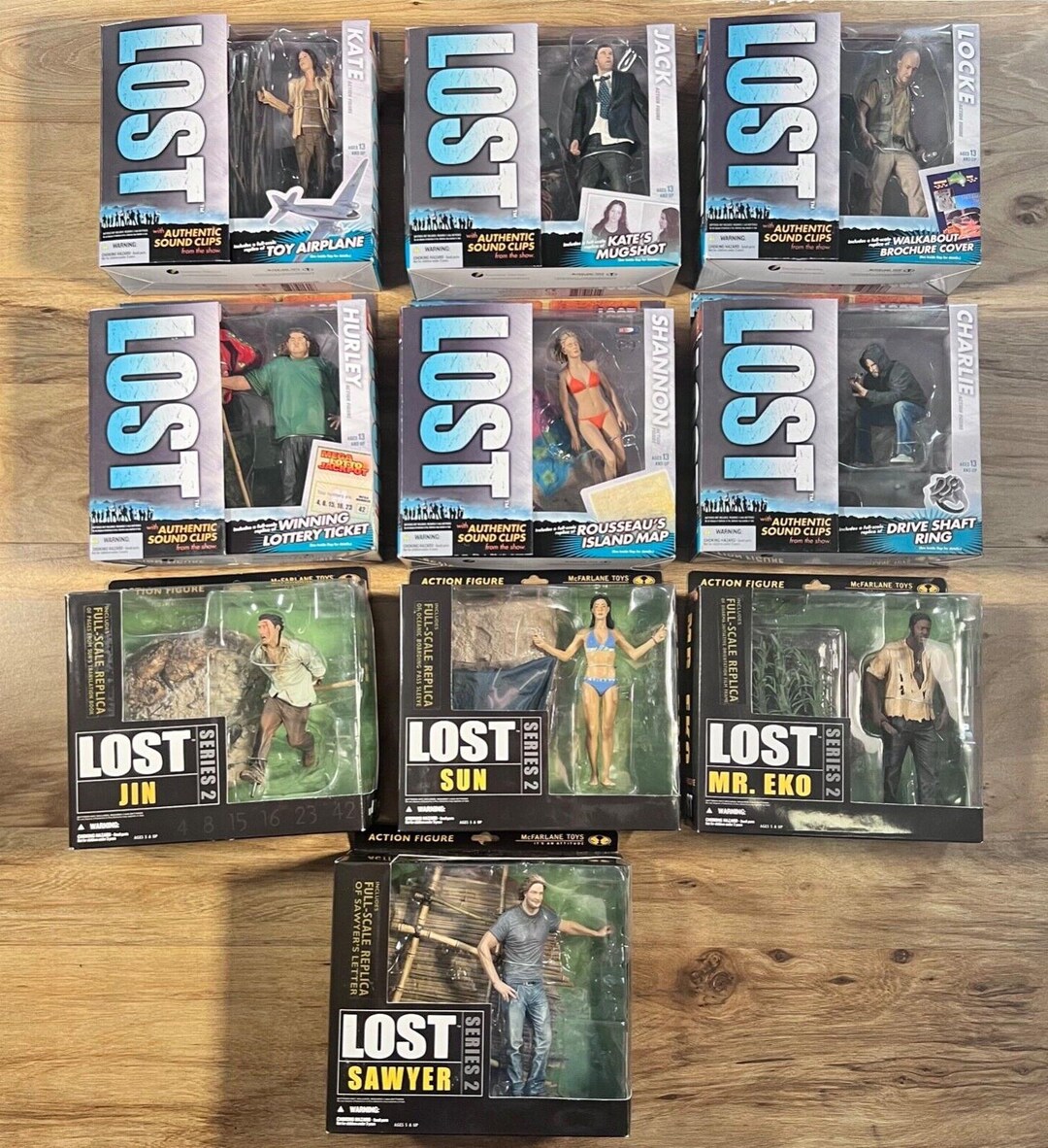 LOST Television Series: Mcfarlane Action Figure Toys - Series 1 & 2 ...