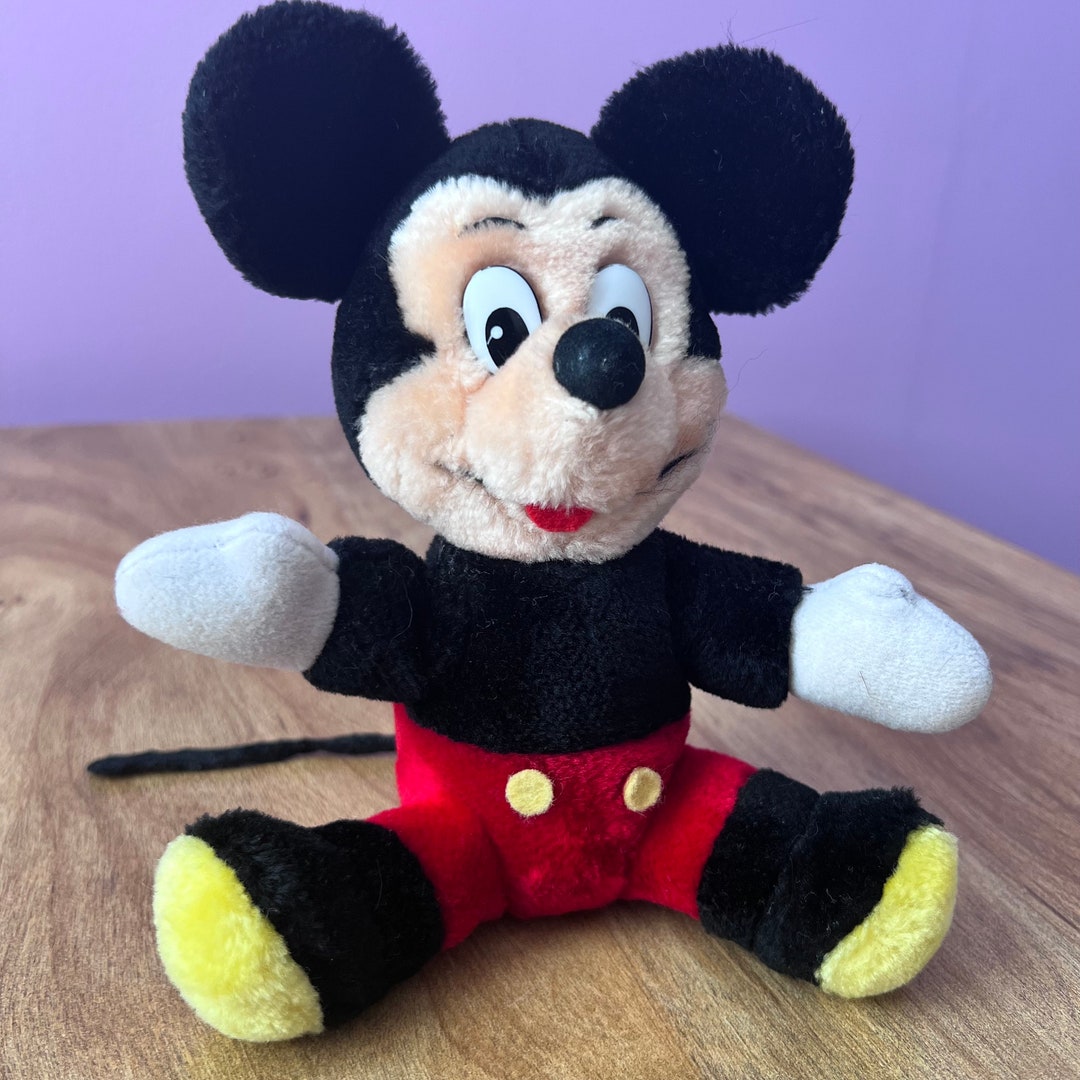 Vintage 80's Mickey Mouse *with Tail* PLUSH Toy by Walt Disney ...